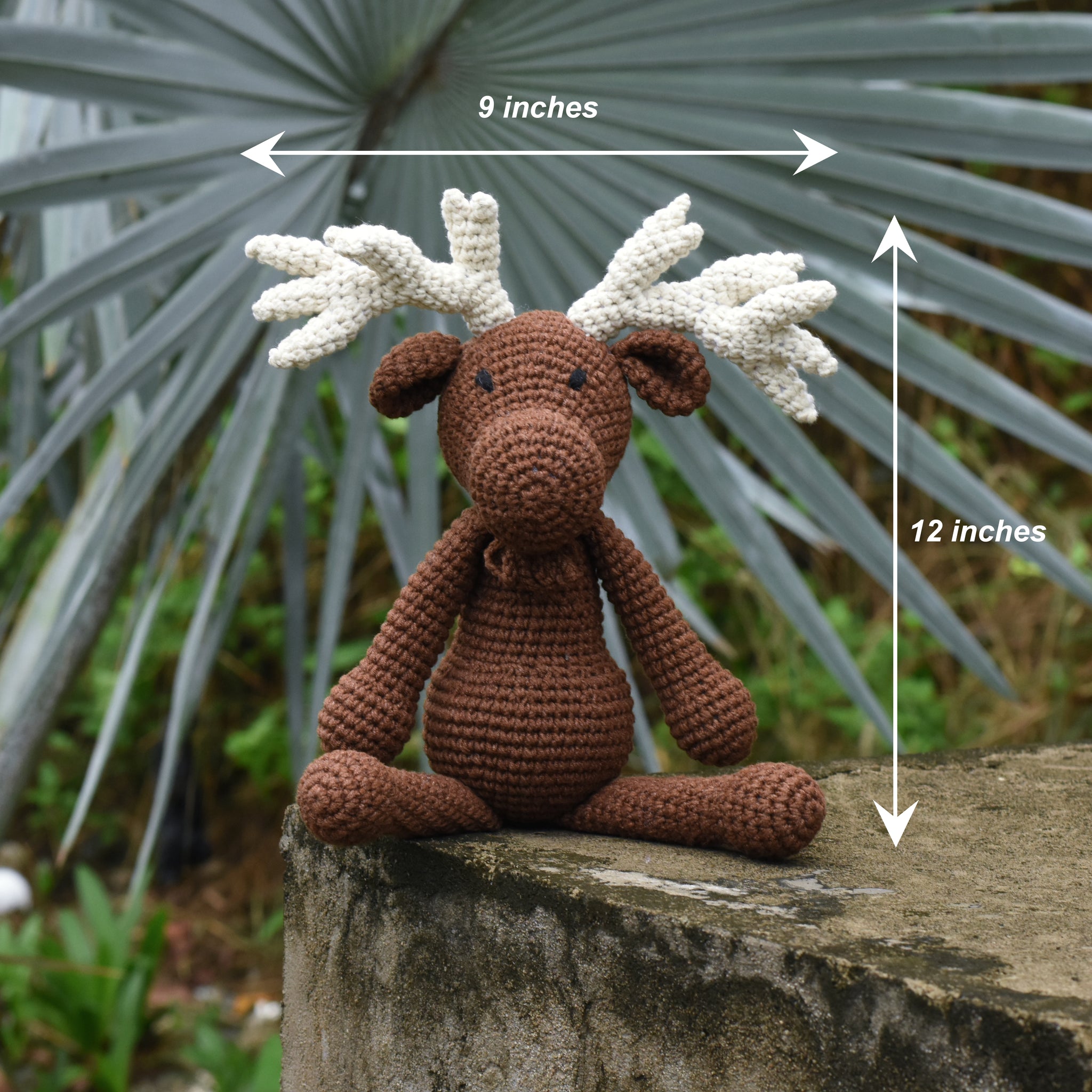 Moose Crochet Stuffed Toy - Elk Amigurumi Crochet Gift - Deer Crochet