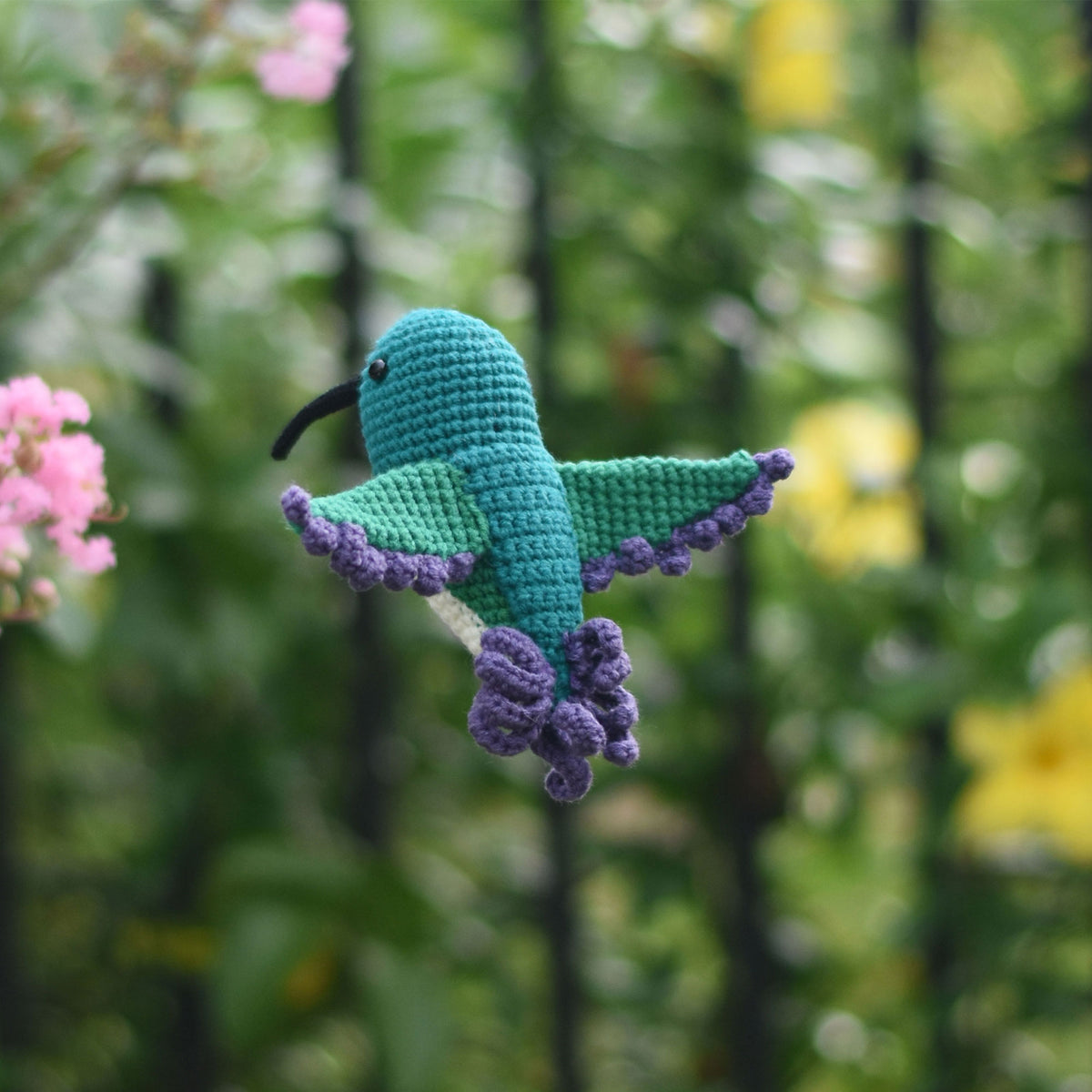 Finished Hummingbird Crochet - Hummingbird Amigurumi Toy - Decoration
