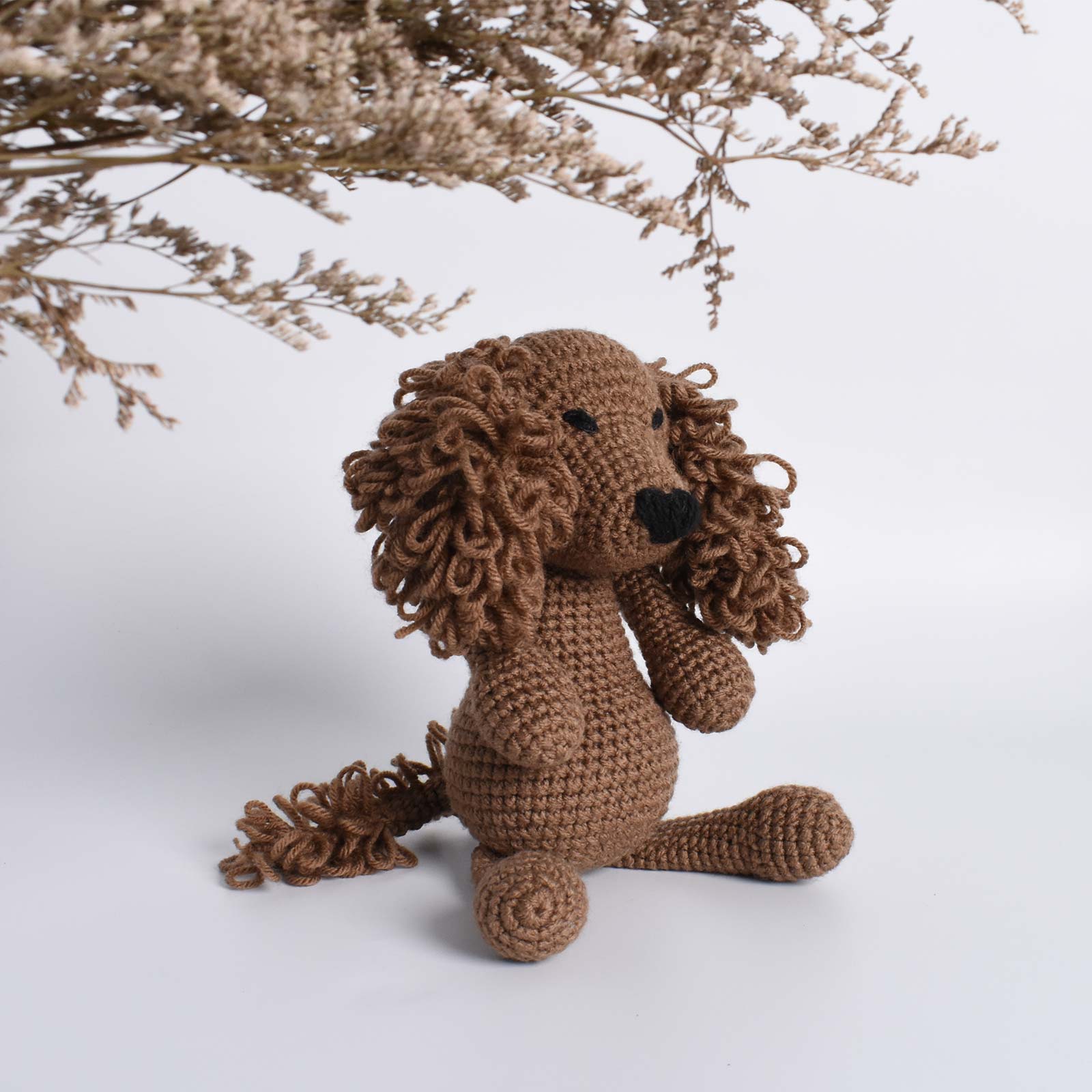 Cocker Spaniel Amigurumi Animal Crochet Stuffed Dog Kid Plush Toy High