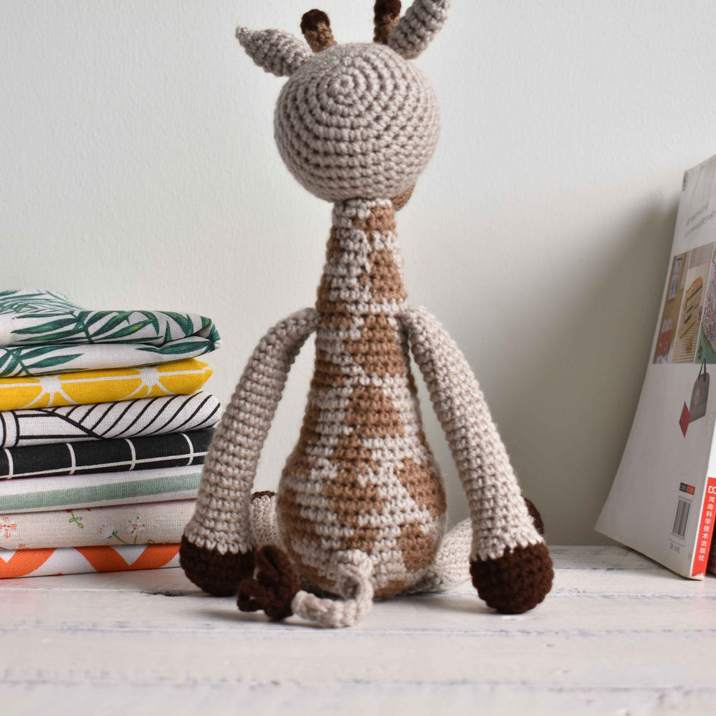 Giraffe Crochet Wild Animal, Stuffed Toy, Hand Made Plush Toy High Qua